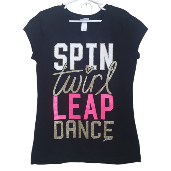 Justice | Shirts & Tops | Justice Spin Twirl Leap Dance Girls Shirt Sz 8 | Poshmark